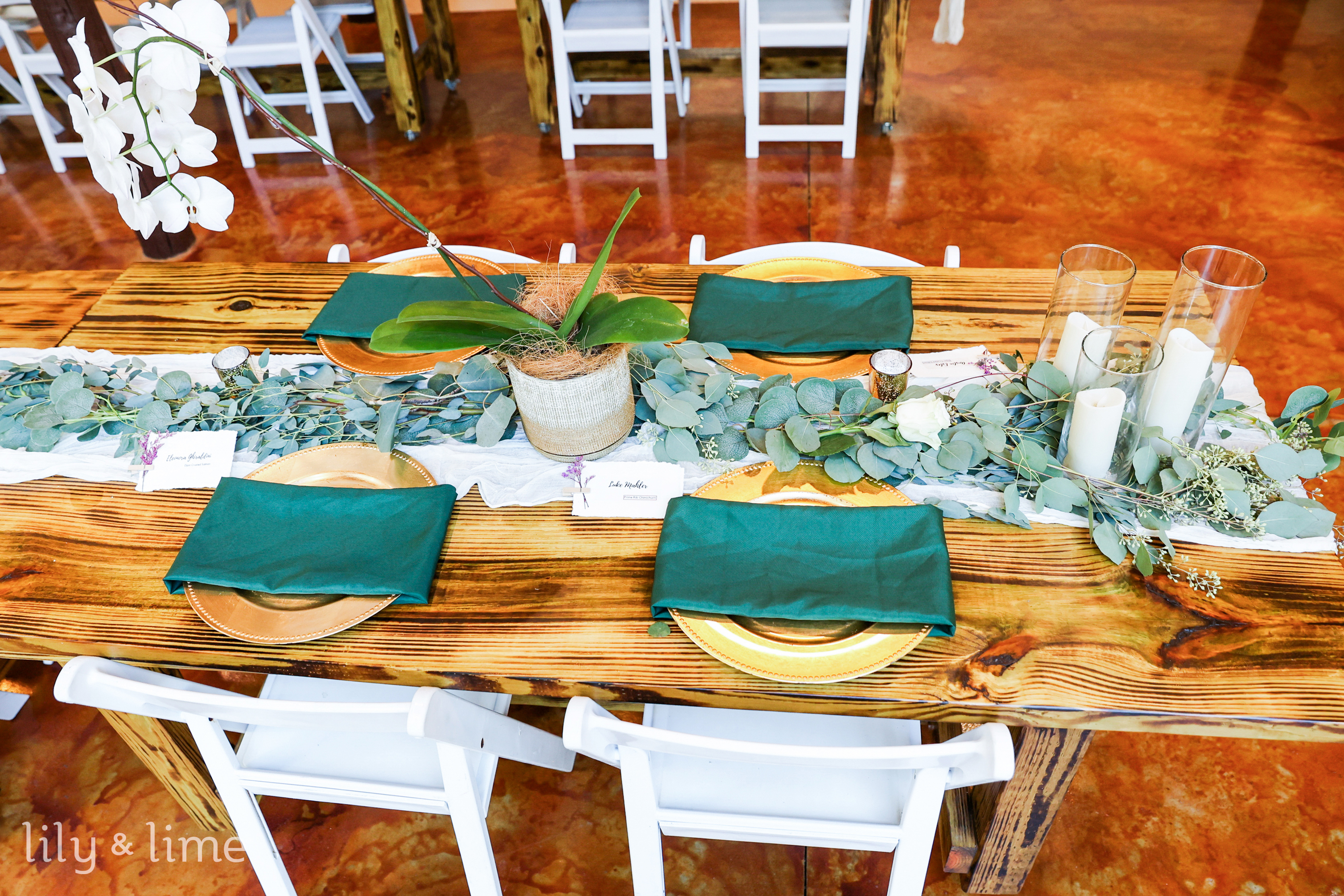 rustic industrial table decor